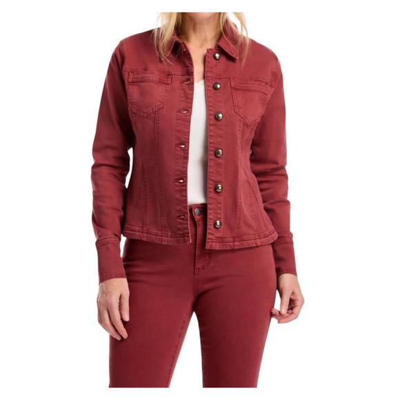 FDJ | Jackets & Coats | New Fdj Flare Crop Shacket In Rust Red | Poshmark